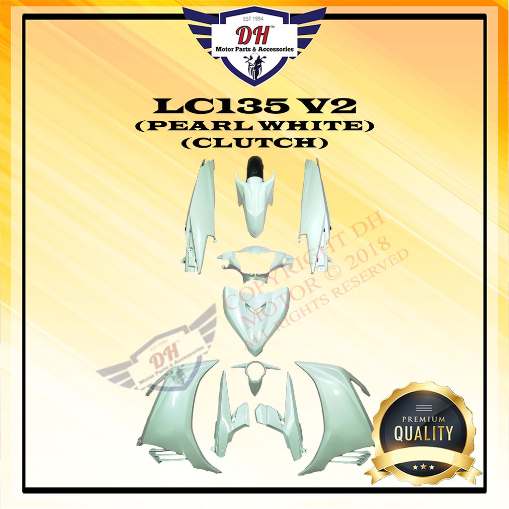 LC135 V2 COVER SET YAMAHA LC (PEARL WHITE) | Shopee Malaysia