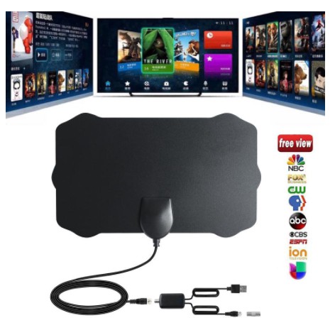 offer~ HDTV Signal Receiver Aerial Dtv Flat Digital Indoor Tv Antenna ...
