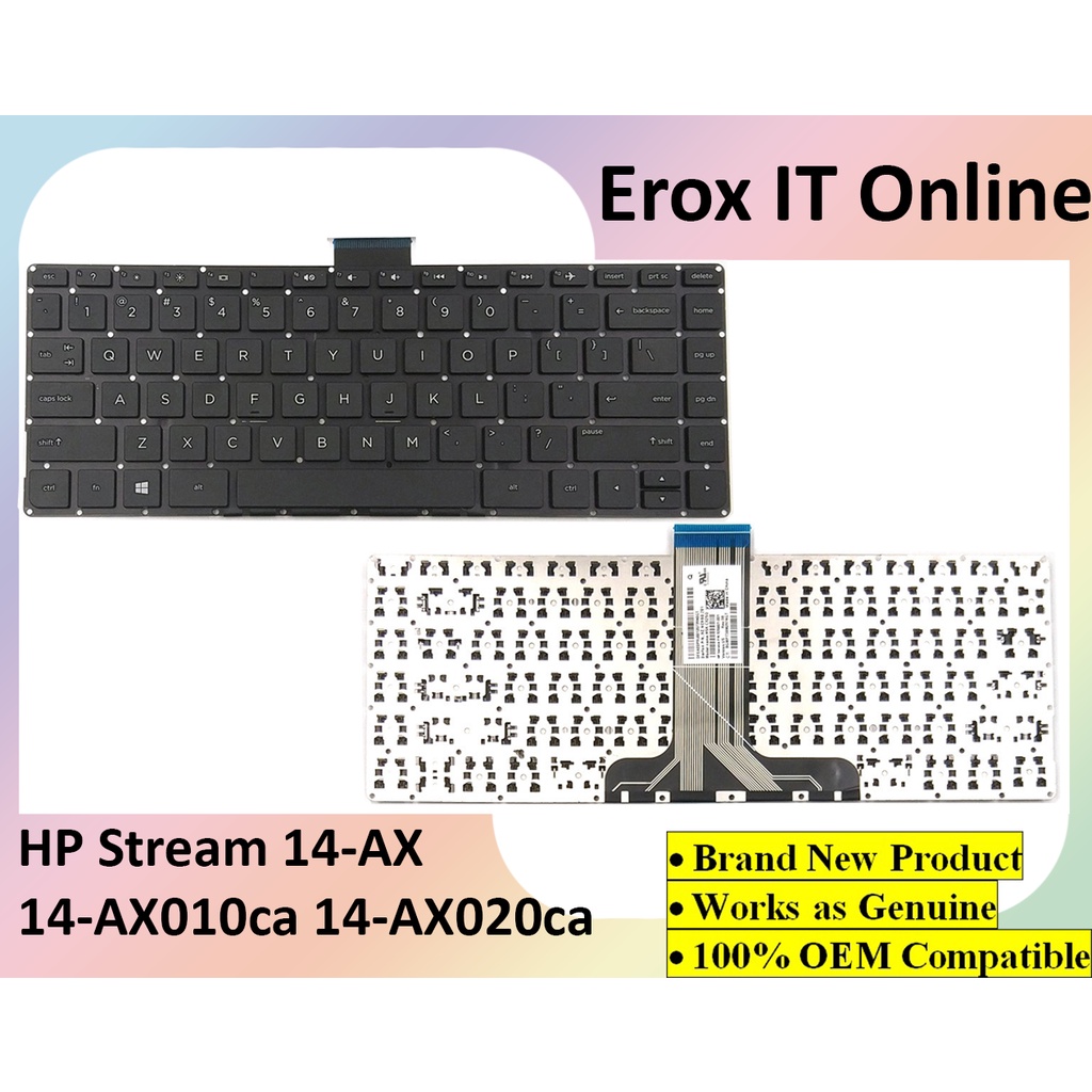 HP Stream 14 ax 14-ax012ds 14-ax026la 14-ax029la 14-ax030wm Keyboard ...