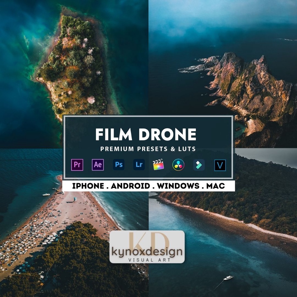 [Premium Lightroom Preset or LUTs] 𝐅𝐈𝐋𝐌 𝐃𝐑𝐎𝐍𝐄 for LR/LR(mobile)/PR/AE ...