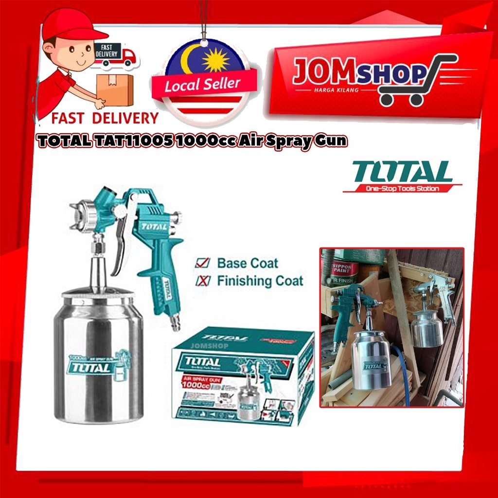 ORIGINAL TOTAL TAT11005 1000cc Air Spray Gun for Base Coating /Spray ...