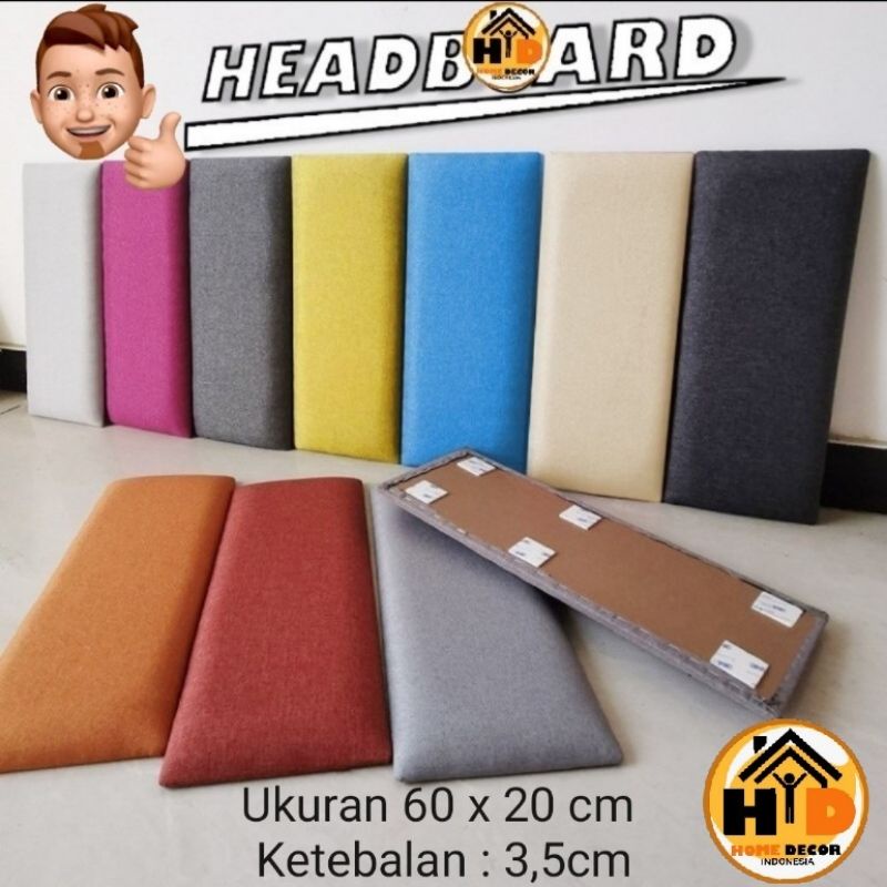 HEADBOARD Pure Linen Square 60cm x 20cm | Headboard Wallpanel 3D Wall ...