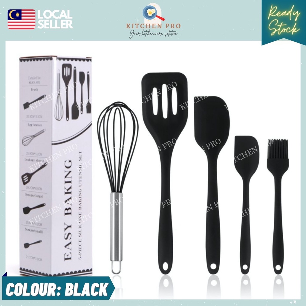 𝐊𝐈𝐓𝐂𝐇𝐄𝐍 𝐏𝐑𝐎 | 5 IN 1 Silicone Non-Stick Kitchen Bakeware Set / Cookware ...