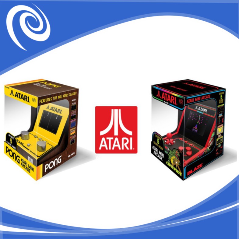 Atari Pong Mini Arcade (with 5 retro games) (Electronic Games) | Shopee ...
