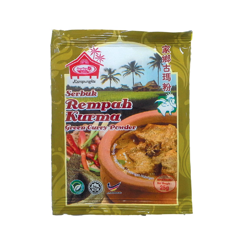BUNGA RAYA KUS [Kampungku] Serbuk Kari Ayam/Kari Ikan/Rempah Kurma 25g ...