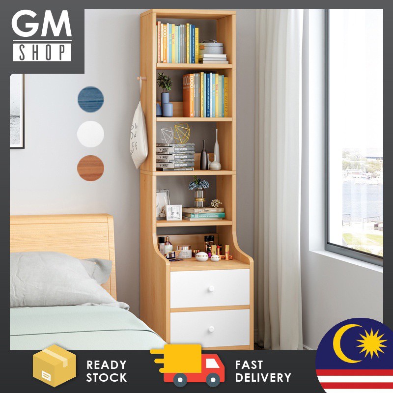 GMSHOP Bedside Table Minimalist Heightened Design Side Table Storage ...