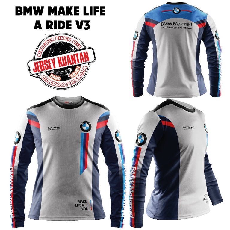 🇲🇾 Penghantaran dari Kuantan - Jersey Bmw Make Life A Ride v3 | Shopee ...