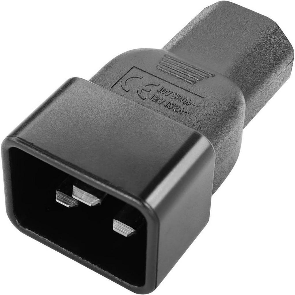 C13 to C20 Server Power Plug Adapter,15A 125V IEC320 C13 Socket to C20 ...