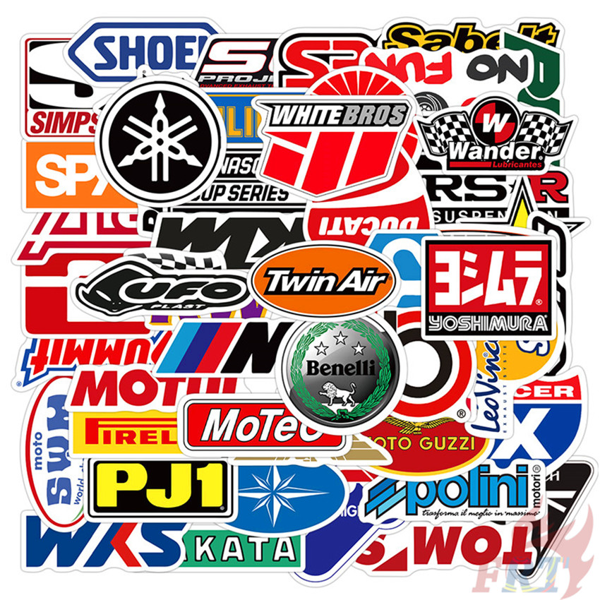 Motorcycle - JDM Brand Logo Series 04 Stickers 50Pcs/Set Racing Moto ...