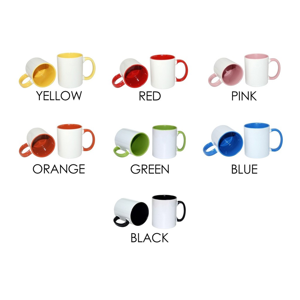 Personalized Colour Mug Inner Rim 11oz for Birthday, Anniversary ...