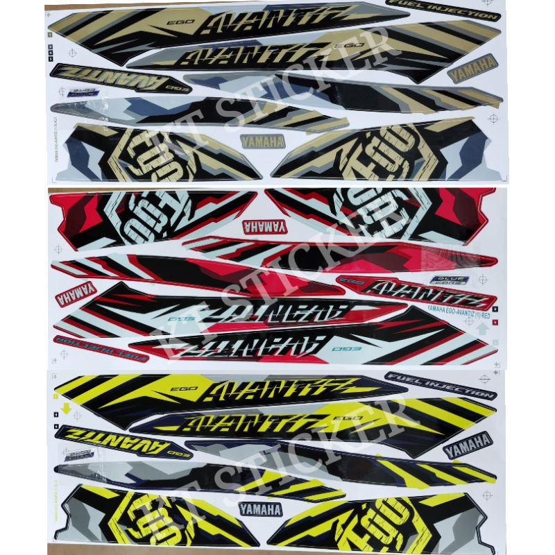 YAMAHA EGO AVANTIZ BODY STICKER (1) | Shopee Malaysia