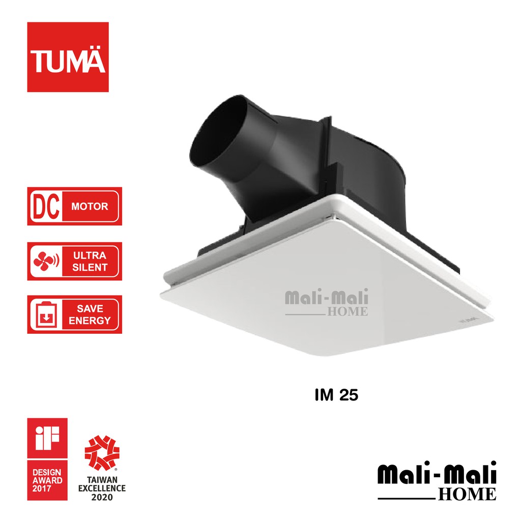 Tuma IM25 180/254M3/H DC Motor Ventilation Fan / Exhaust Fan with ...