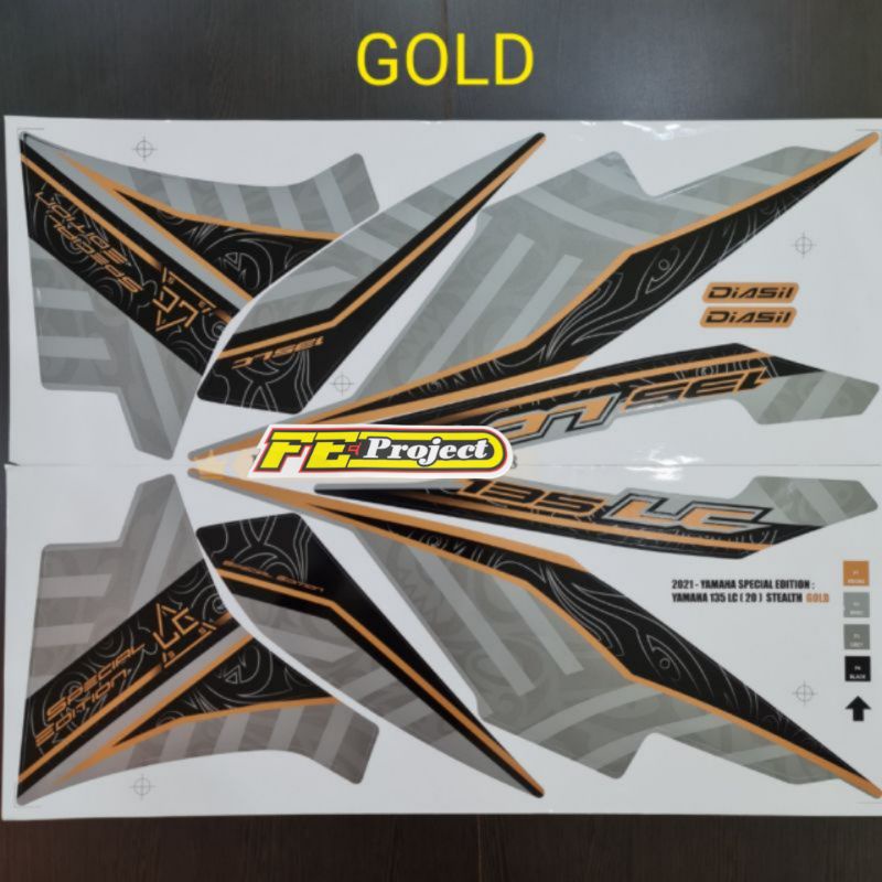 LC135 NEW LCV2 - V7 2021 SPECIAL EDITION ( 20 ) BODY STICKER CYAN RED ...