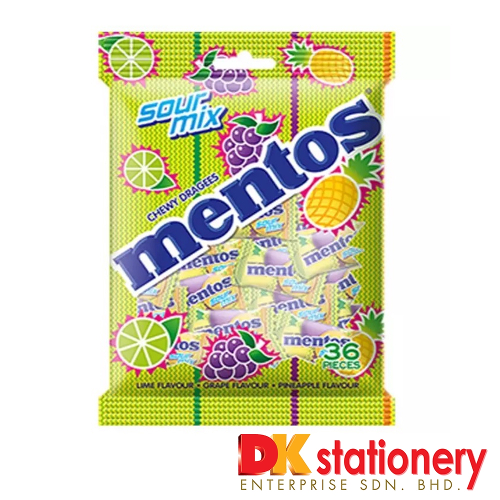 Mentos Pouch / Pillowpack Of 36's / 330's I Mint / Menthol / Fruit ...