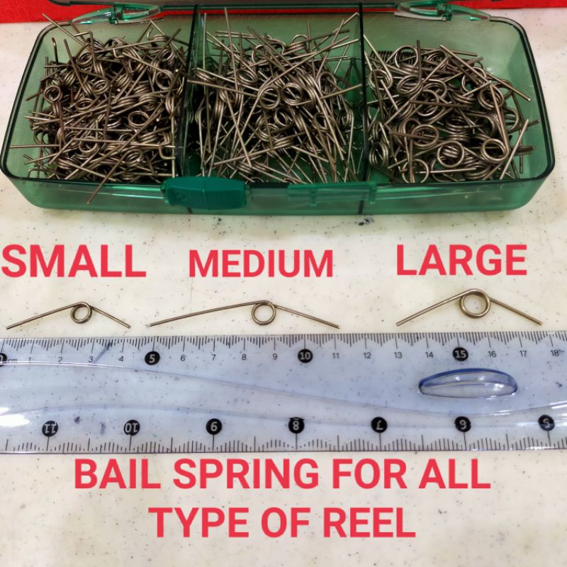BAIL SPRING - HIGH TENSION STEEL WIRE - FOR ALL TYPE OF REEL | Shopee ...
