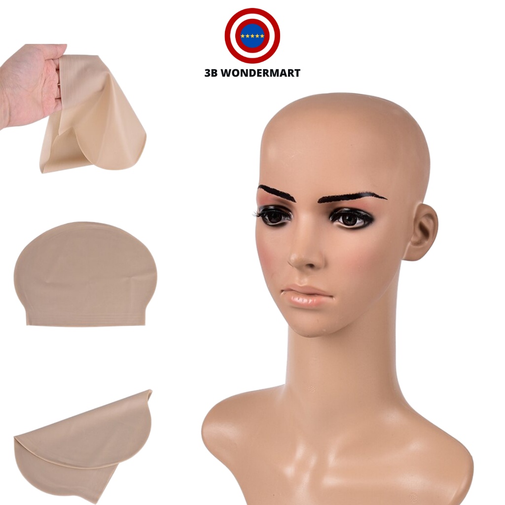 Hot Reusable latex Skin head Monk nun bald cap/wig Halloween party ...