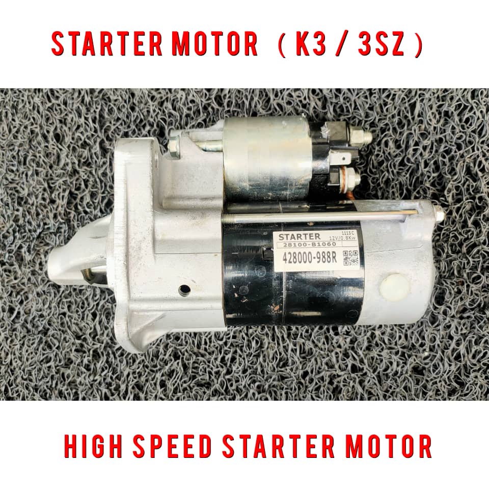 Starter Motor High Speed K3 3SZ For : Perodua Myvi Alza Kembara Toyota ...