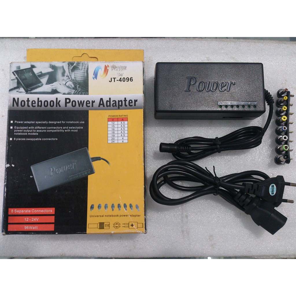 Adapter Laptop Ac To Dc 4a 12v 15v 16v 18v 19v 20v 24v Multi Konektor ...