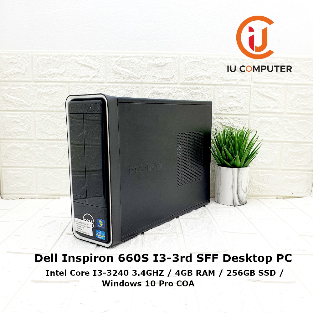 DELL INSPIRON 660S SFF INTEL CORE I3-3240 4GB RAM 256GB SSD USED ...