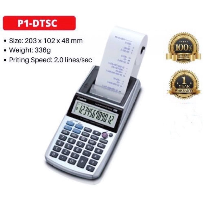 (Original) CANON P1-DTSC Mini Printing Calculator 12 digit/ Eco ...