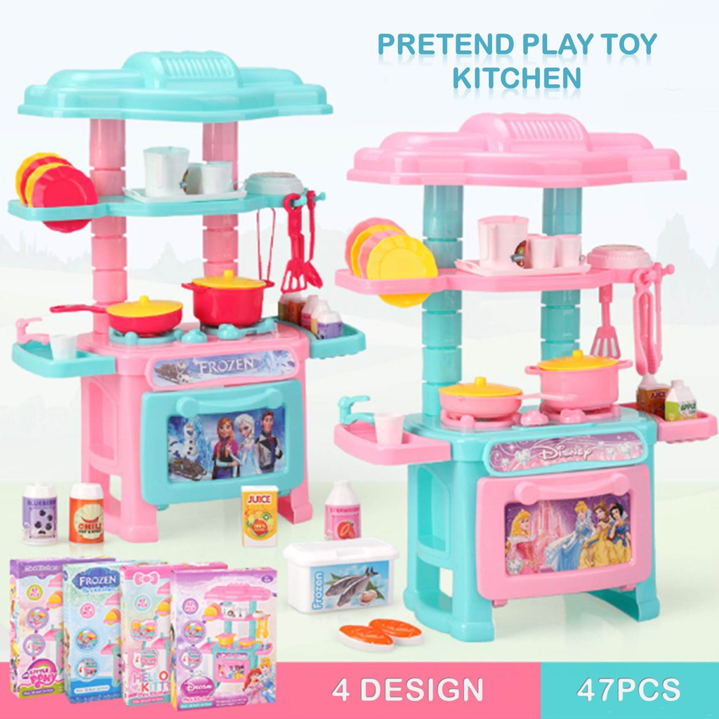 🔥Ready Stock🔥 Pretend Toy Children Kitchen toy Cooking Simulation Table ...