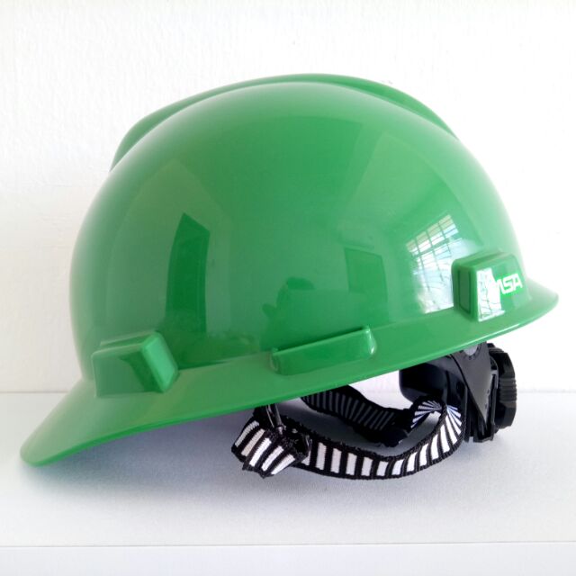 MSA Safety Helmet - V-Gard Green | Shopee Malaysia