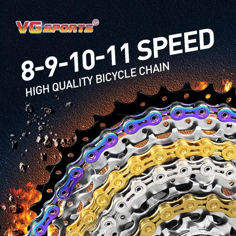 VG Sports Bicycle Chain 6 7 8 9 10 11 Speed 8s 9s 10s 11s Velocidade ...