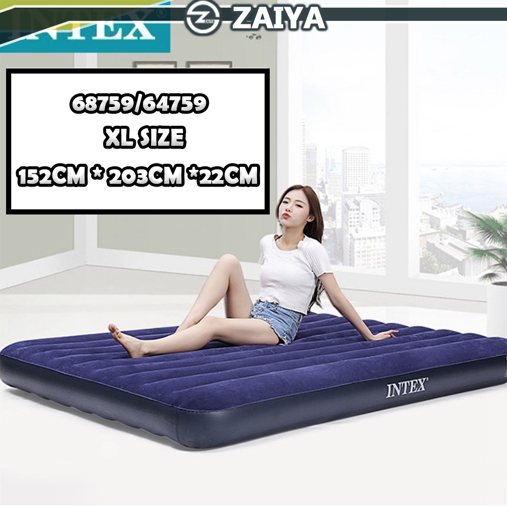 INTEX 68759/64759 True Queen XL Inflatable Air Bed Mattress | Shopee ...