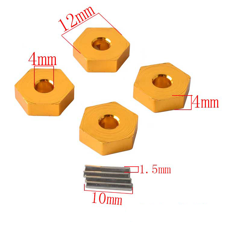 RC BE6006 Aluminum Wheel Hex Mount Thickness 4MM Fit LC 1/14 Electric ...