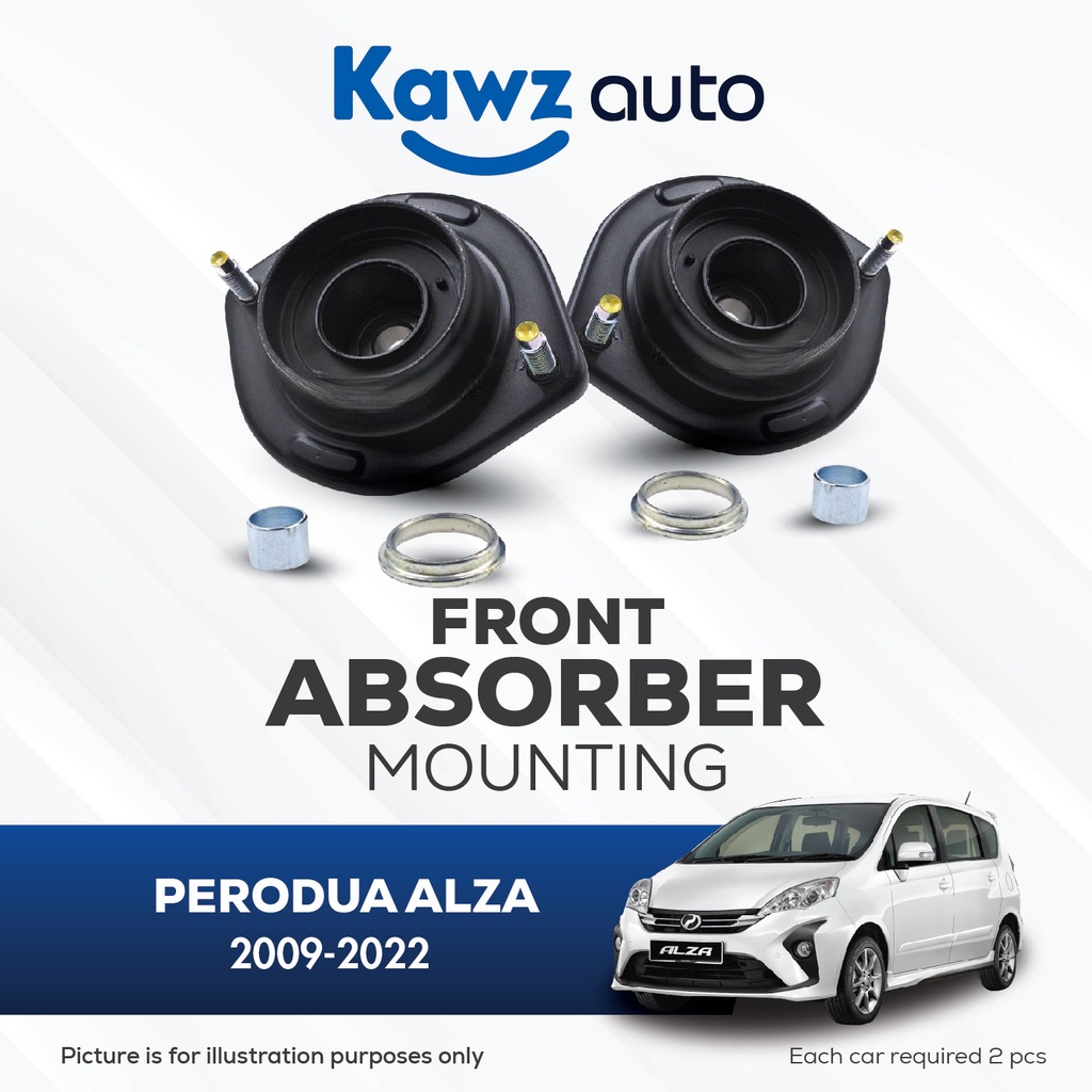KAWZ PERODUA ALZA (2009-2022) FRONT ABSORBER MOUNTING - [PAIR] | Shopee ...