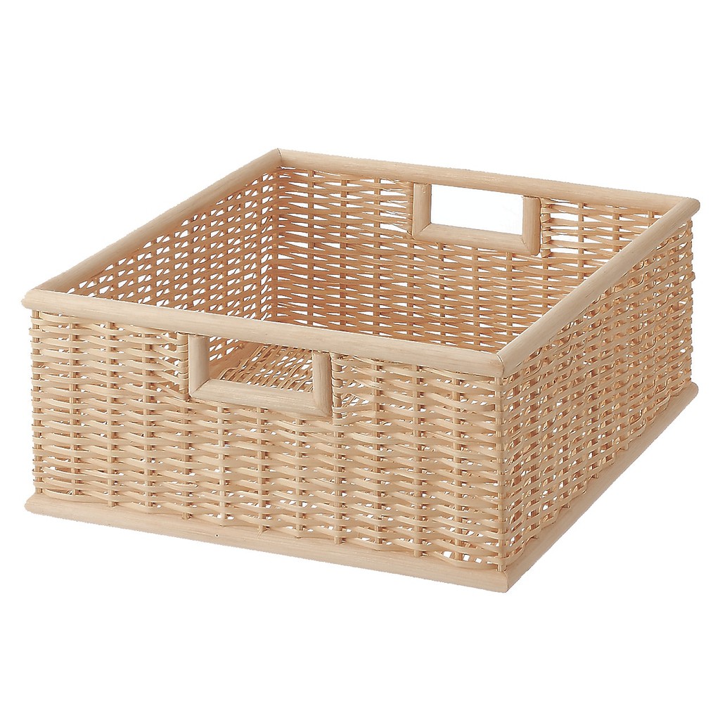 MUJI Stackable Buri Basket Square | Shopee Malaysia