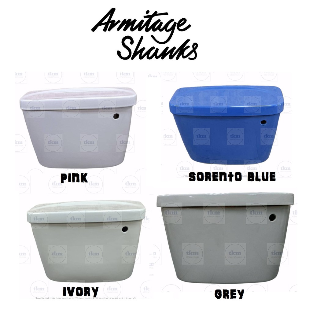 [armitage shank] colour ceramic cistern low level lever handle 6litres ...