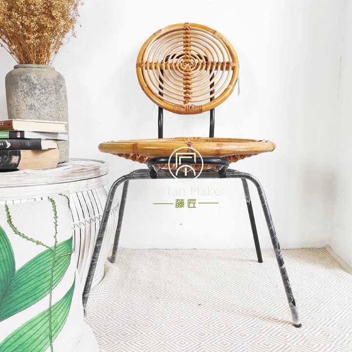 Oreo Rattan Chair / Metal Frame / Modern Design / Minimalist Design ...