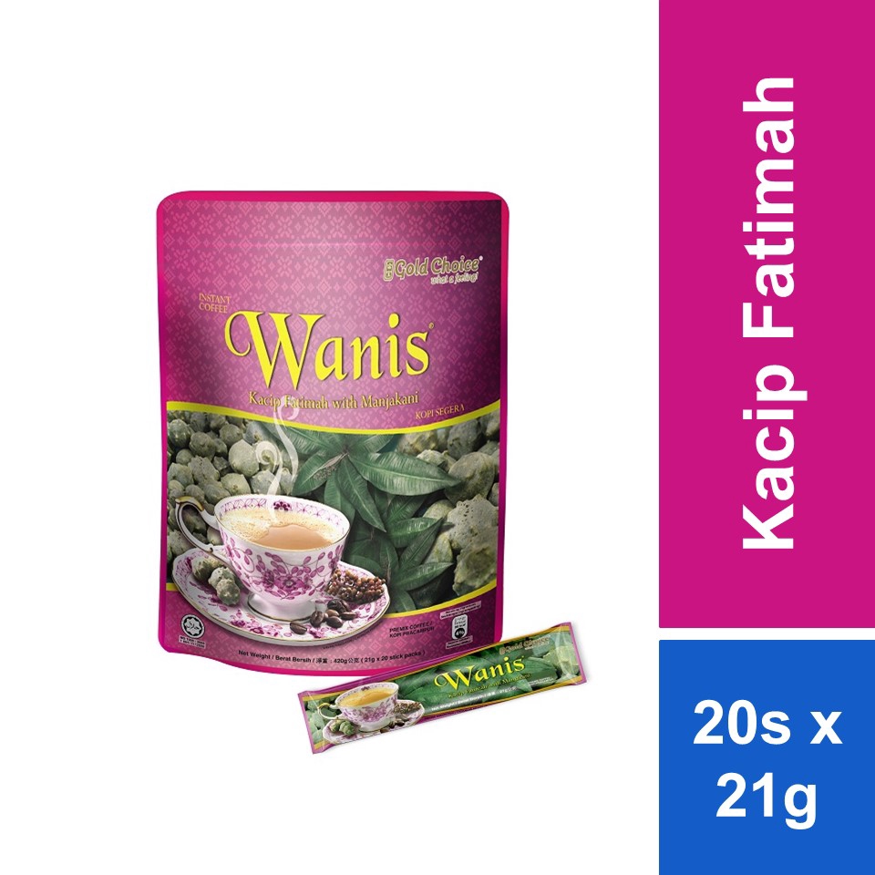 GOLD CHOICE Instant Coffee Kacip Fatimah (WANIS) - (21g X 20'S) | Shopee Malaysia