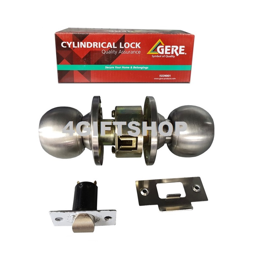 Gere Heavy Duty SUS304 S/Steel Cylindrical Lock Cylinder Lock l Tombol ...
