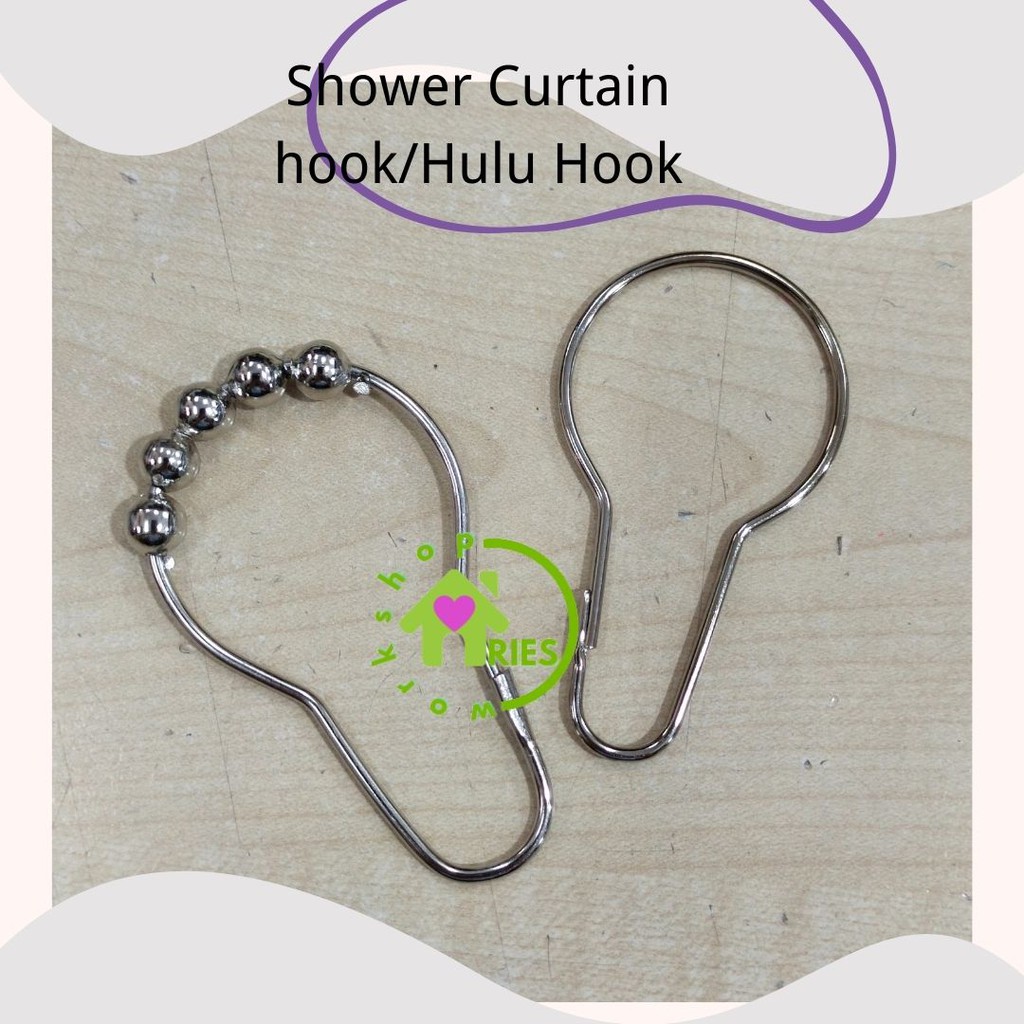 Shower Curtain Hook / Hulu Hook 65mm(25pc/pack and 12pc/pack) bottle ...