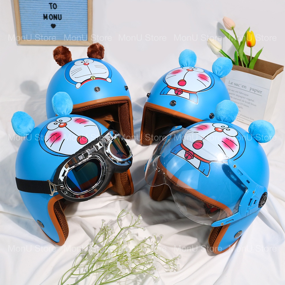 Doraemon 3 / 4 DOREMON DOREMON helmet has cute cute adult ears MON0081 ...