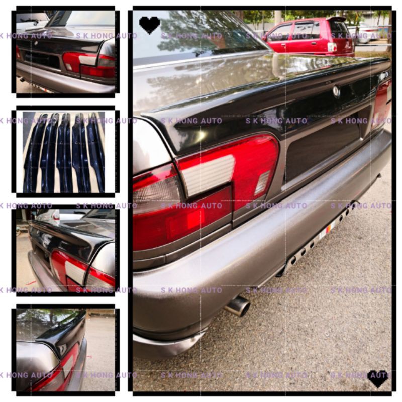 PROTON WIRA BONNET SPOILER ITIK WIRA SALOON SEDAN OEM (MATERRIA : ABS ...