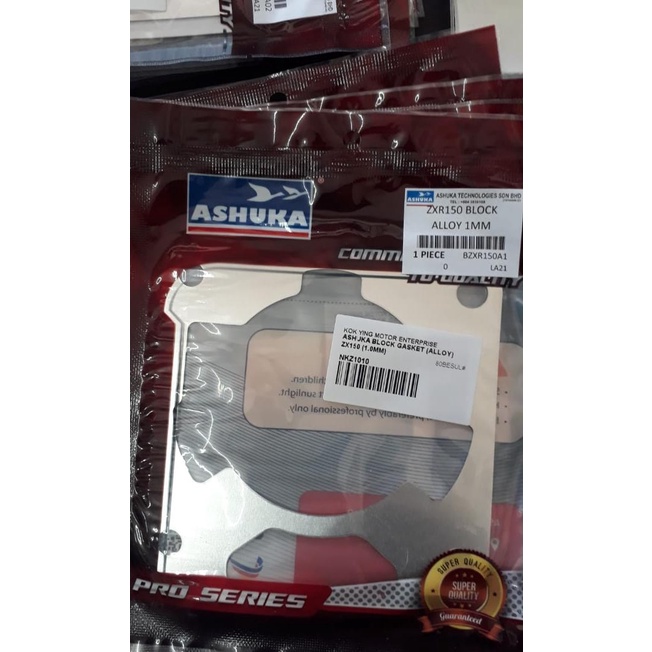 ASHUKA ALLOY BLOCK BLOK GASKET SPACER KAWASAKI ZXR150 ZX150 RR NINJA ...