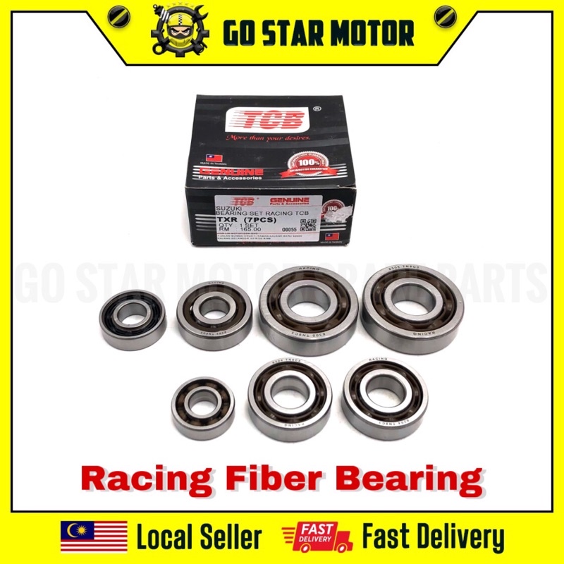 SUZUKI TXR150 TXR 150 Racing Fiber Engine Bearing Full Complete Set ...