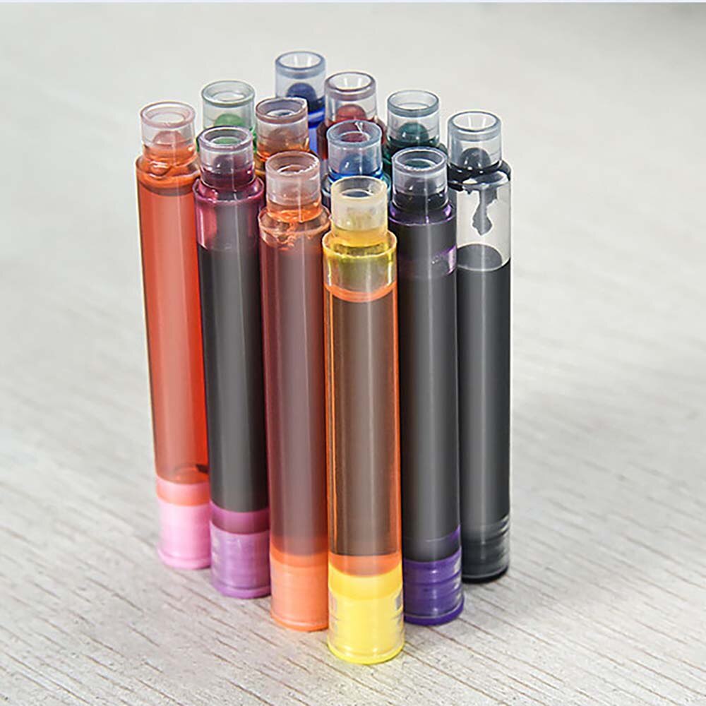 12 Color Ink Sac Supplies Fountain Pen Ink Refill Cartridge Office ...