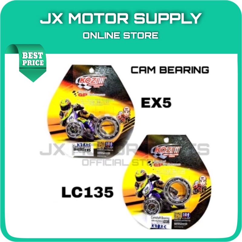 (KOZI) CAM SHAFT BEARING SET EX5 /EX5 DREAM /WAVE100 /EX5 CLASS 1 ...
