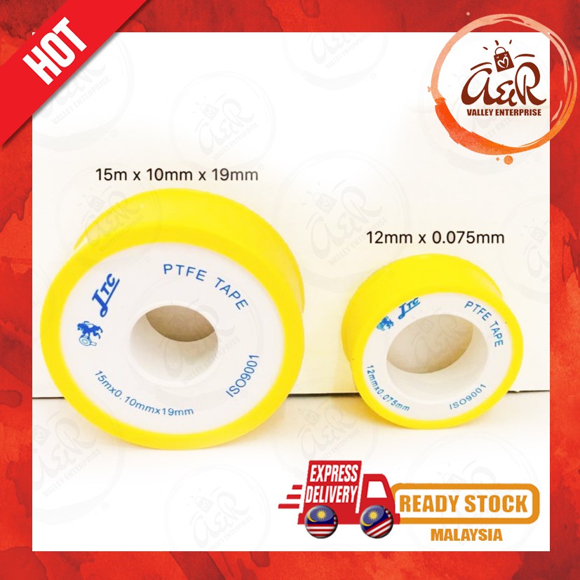 (B) White Tape PVC Pipe / Pita Paip / PTFE Thread Seal Tape 🔥 READY ...