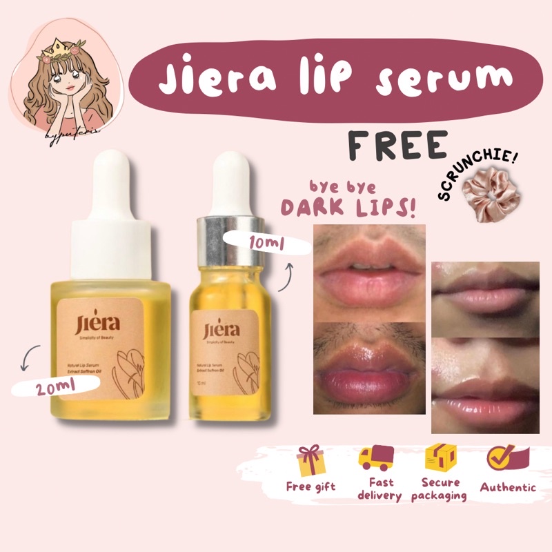 JIERA LIP SERUM NATURAL LIP SERUM PINKIES HUMUDITY 10ML 💯 ORIGINAL ...