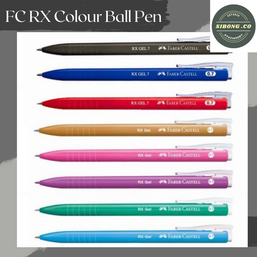Faber-Castell RX Gel Colour Pen 0.7mm / Pen Warna Faber Castell / Pen ...