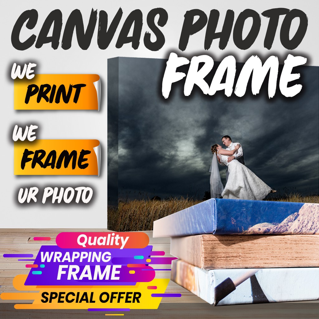 CANVAS PHOTO FRAME | SIAP BINGKAI | GAMBAR RAYA 2024 | UV PRINTING ...