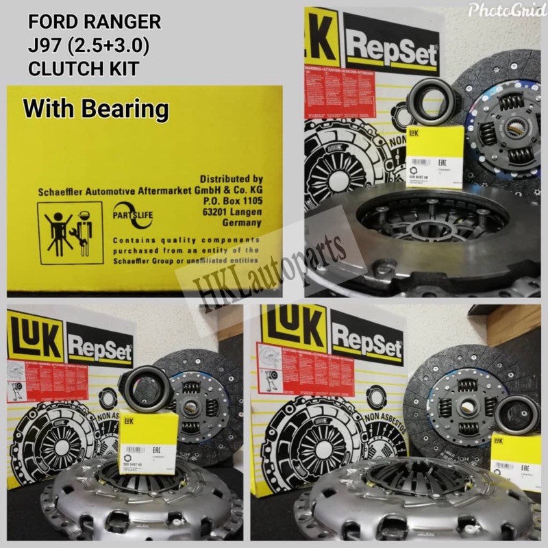 100% original LUK FORD RANGER J97 2.5 3.0 clutch kit set + clutch ...