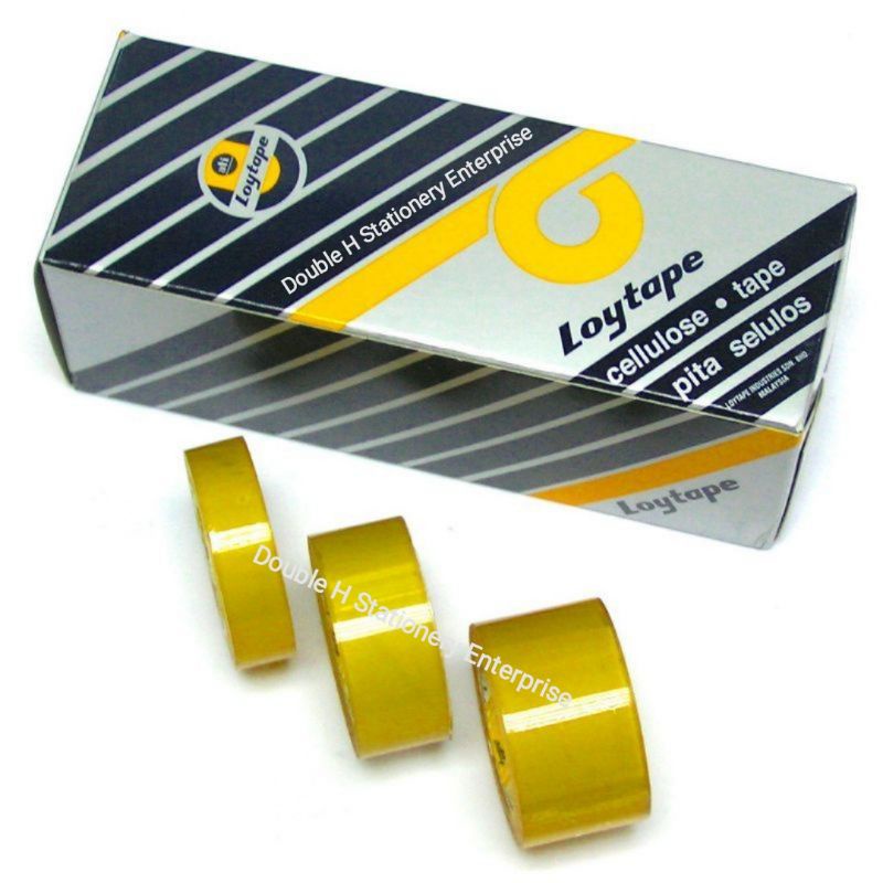 Loytape Cellulose Tape (12mm x 15yards) Small Clear Loy Tape 15yards 1 ...