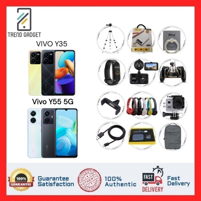 Vivo Y35 / Y55 5G | 8GB RAM 256GB ROM / 6GB RAM 128GB ROM | Shopee Malaysia