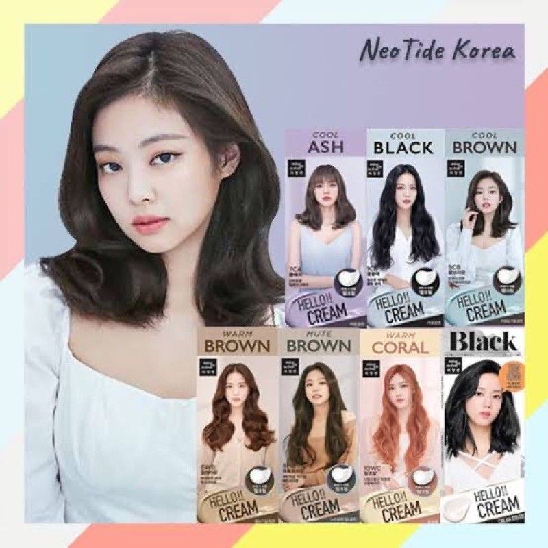 (Ready) Mise En Scene Hello Cream Dye Hair Color Blackpink Edition ...